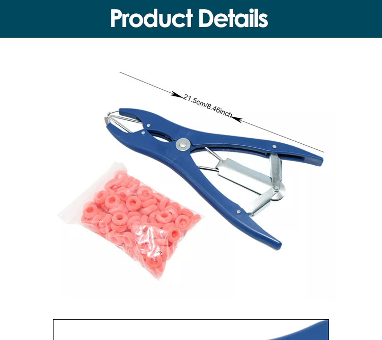 Pigs And Sheep Castration Pliers And 100 Particulate Rubber Ring Castration Device Castration ...